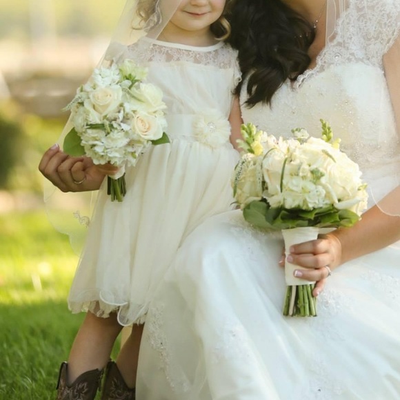 Dresses | Cream Lace Flower Girl Dress | Poshmark